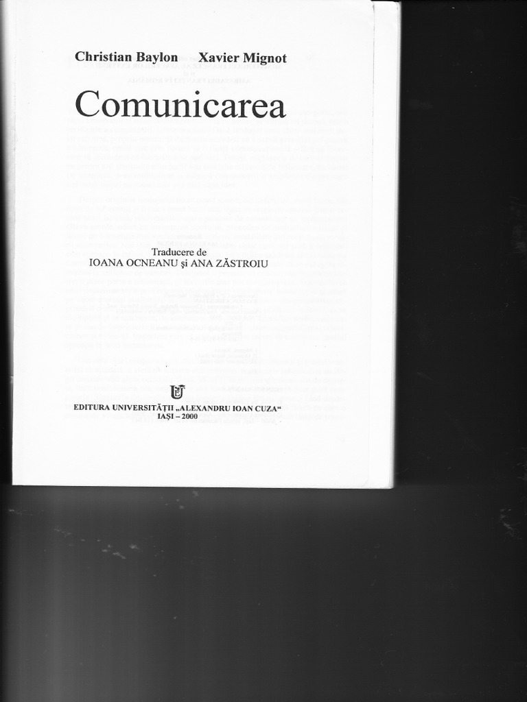 Christian Baylon Comunicarea | PDF