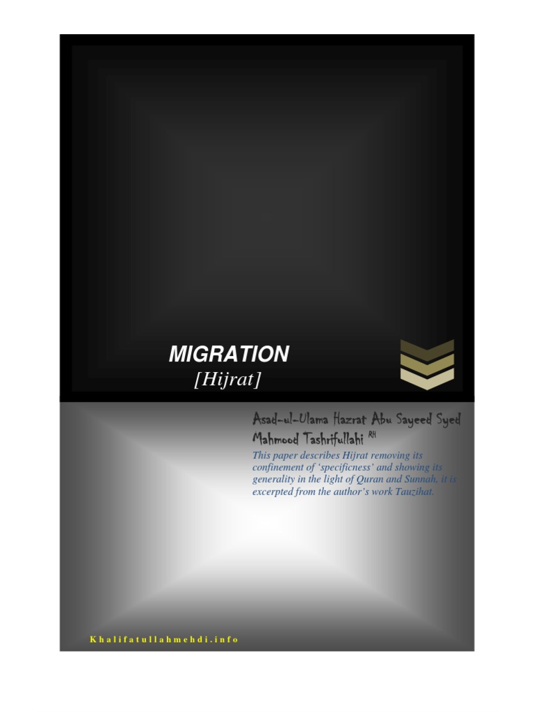 Hijrat | PDF | God In Islam | Islamic Belief And Doctrine