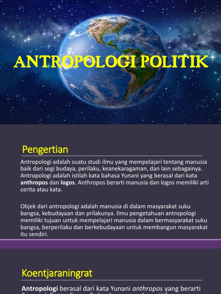 Antropologi Politik dan Masyarakat | PDF | Politik