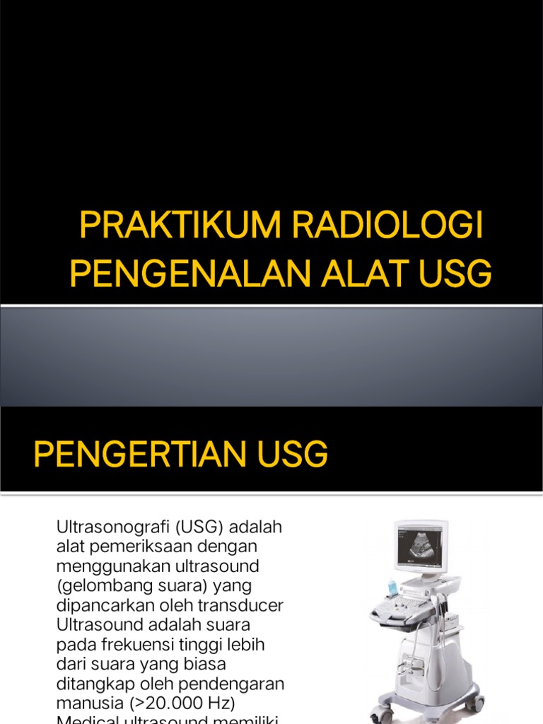 Panduan Praktikum USG | PDF