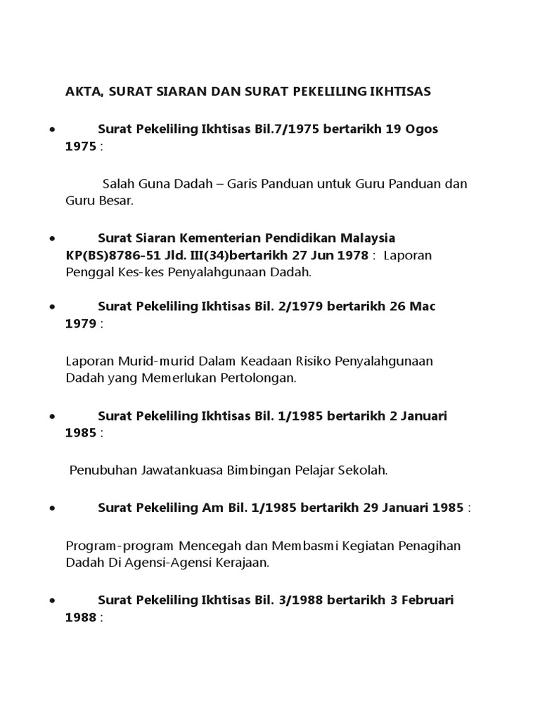Pekeliling Ppda | PDF