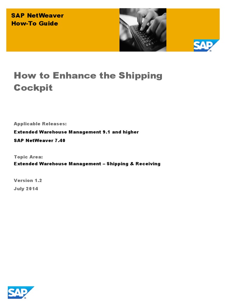 How To Enhance The Shipping Cockpit | PDF | Ios | Class (Computer ...