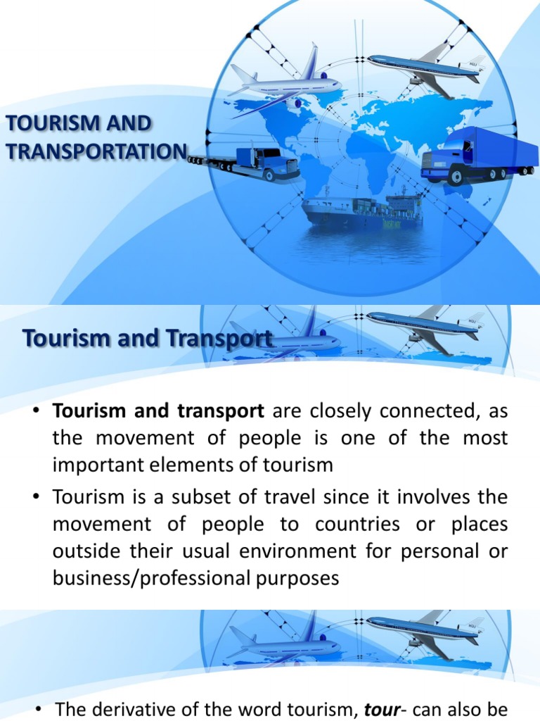 Tourism and Transportation | PDF