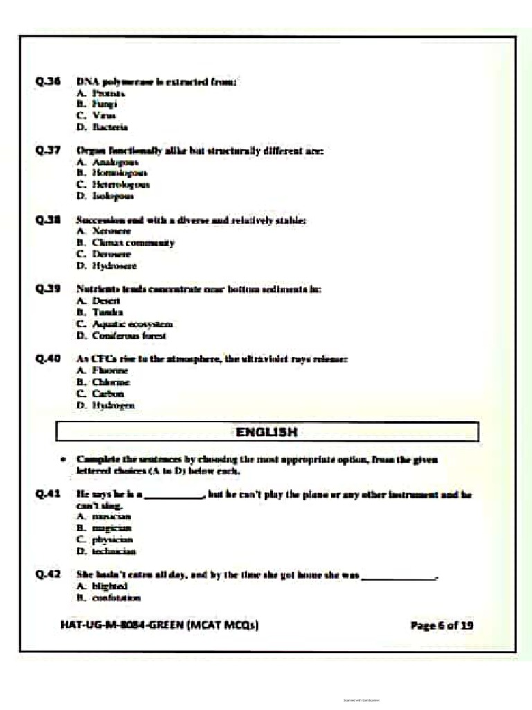 HEC Past Papers | PDF