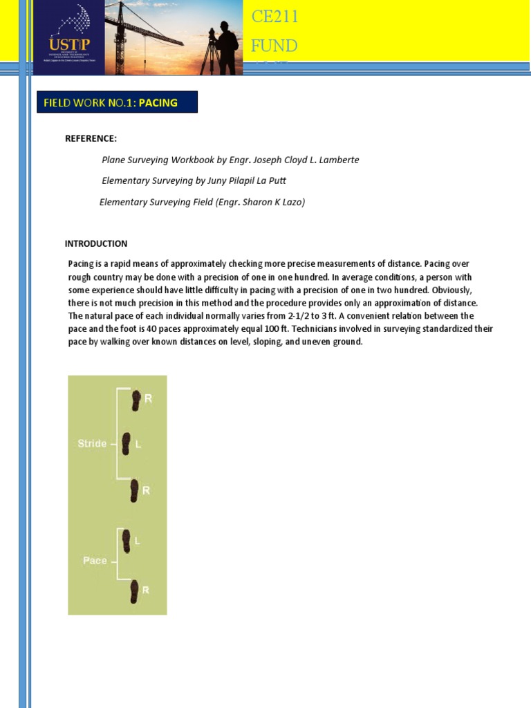 CE211 Field Work No. 1 | PDF | Surveying