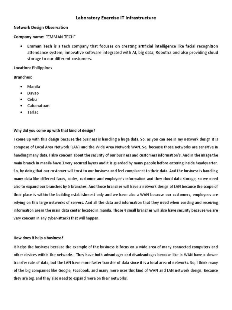 Laboratory Exercise IT Infrastructure | PDF