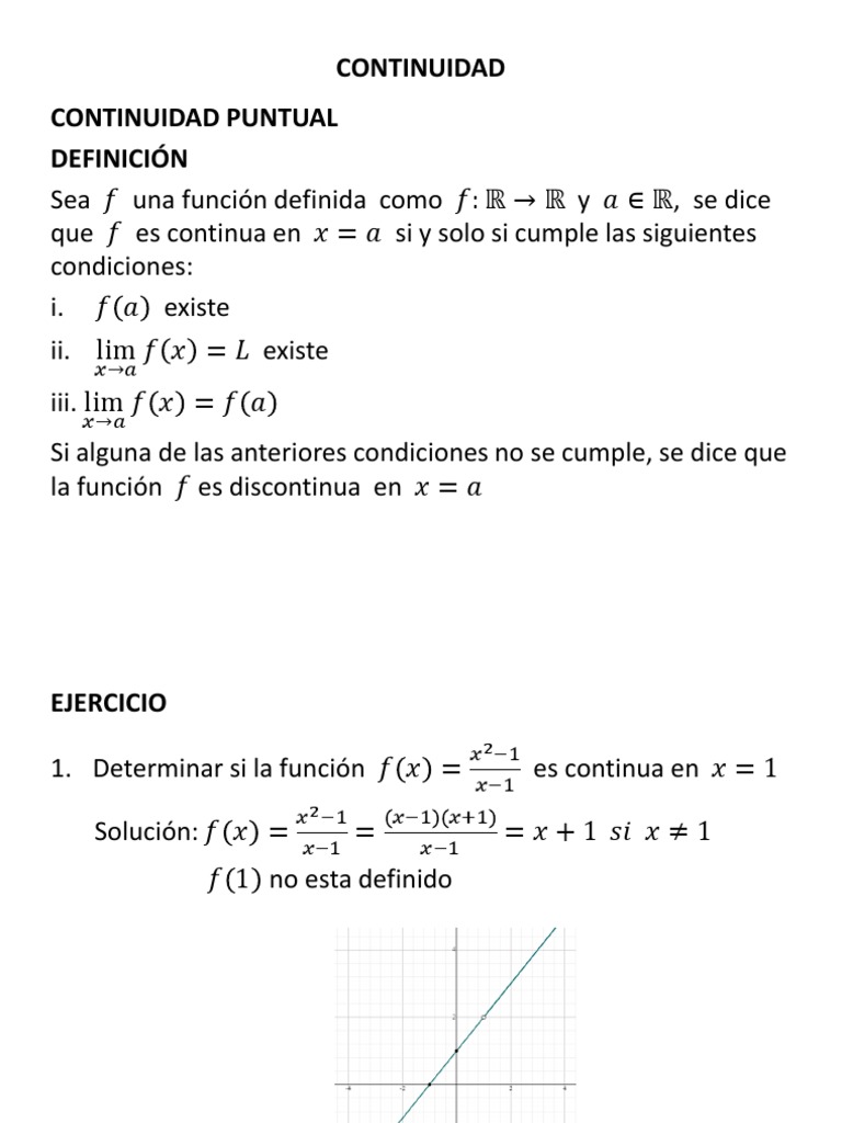 CONTINUIDAD | PDF | Función continua | Función (Matemáticas)