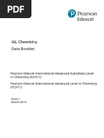 International-A-Level-Chemistry Data Booklet | PDF