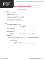 A Level Mathematics Formula Sheet | PDF | Elementary Mathematics ...