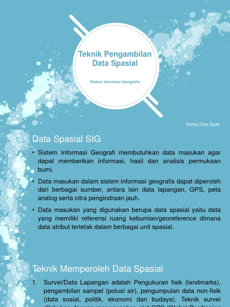 Teknik Pengambilan Data Spasial | PDF