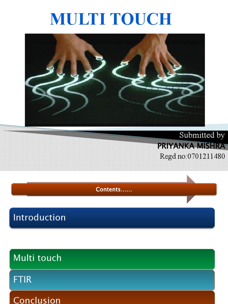 Multi-Touch Technology Overview | PDF | Software | Human–Computer ...