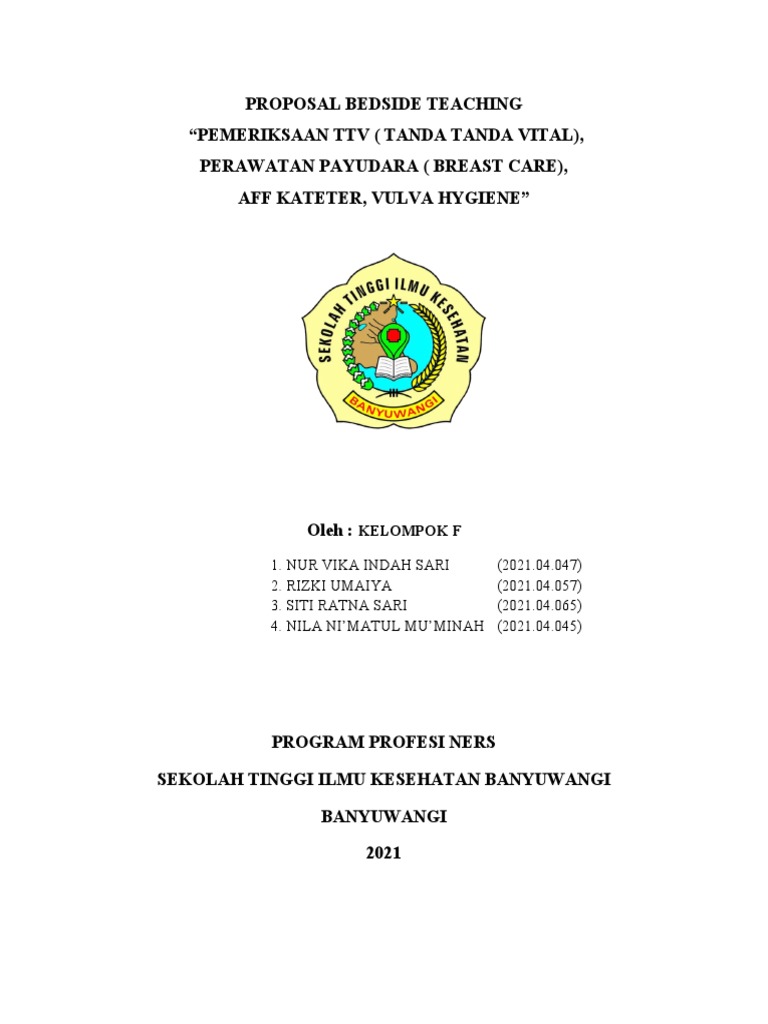 Proposal BST (Aff Kateter) | PDF | Sains & Matematika