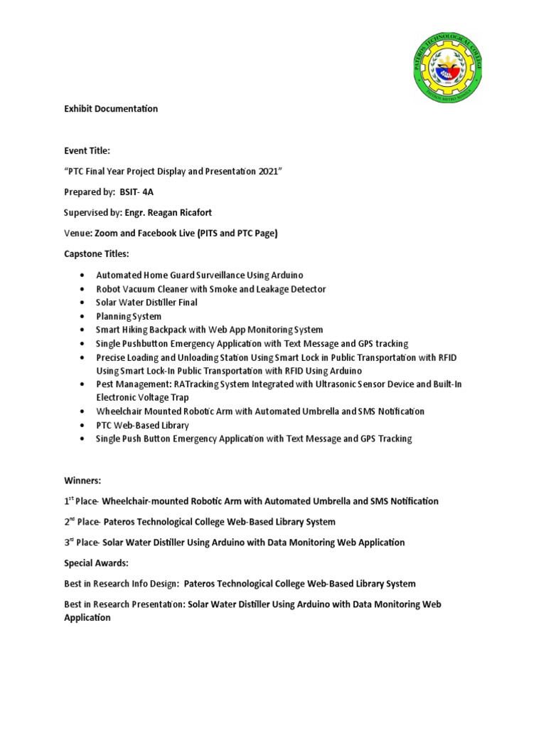 Exhibit Documentation | PDF