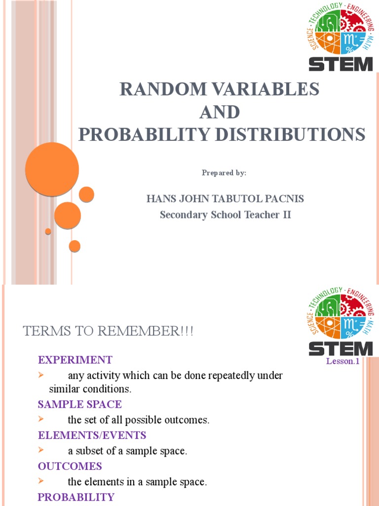 Random Probability Distribution | PDF | Probability Distribution | Variance