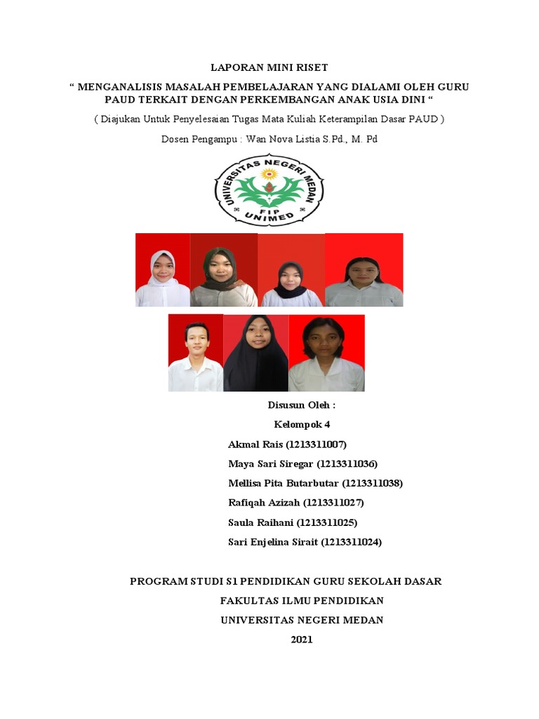 Mini Riset Paud. | PDF