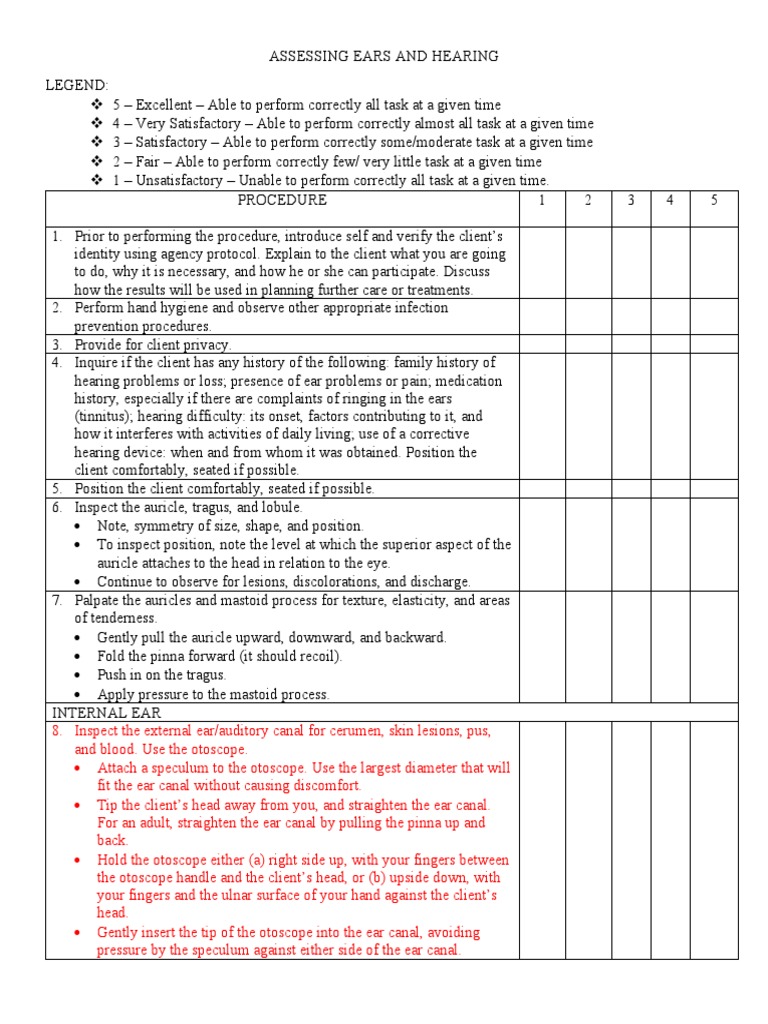 Assessing Ears and Hearing Nose and Sinuses Mouth and Oropharynx | PDF ...
