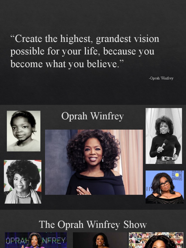 Create The Highest, Grandest Vision Possible For Your Life, Because You ...