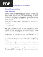 Types and Uses of Plotters Explained | PDF | Printer (Computing ...