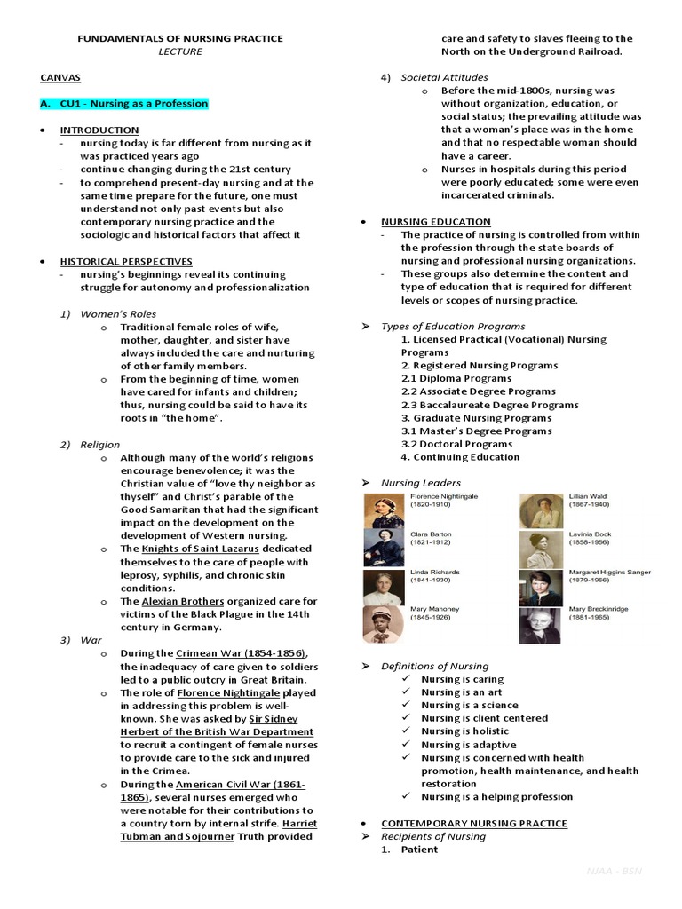 Funda Lec - Prelim Reviewer | PDF | Nursing | Critical Thinking