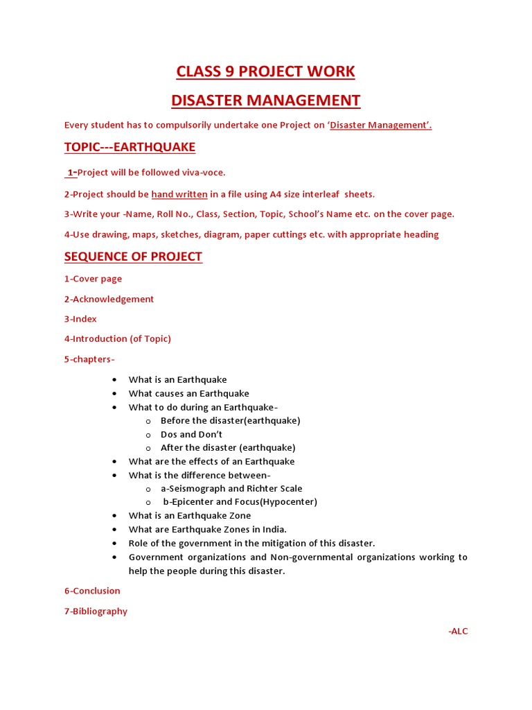 Class 9 Project Work Pdf