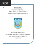 Contoh Usulan Musrenbang 2023-2025 | PDF
