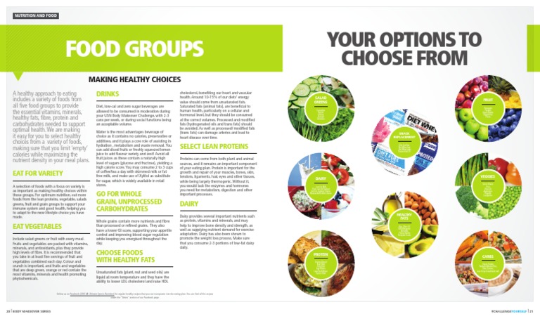 Food Groups: Your Options To Choose From | Download Free PDF | Fat | Foods