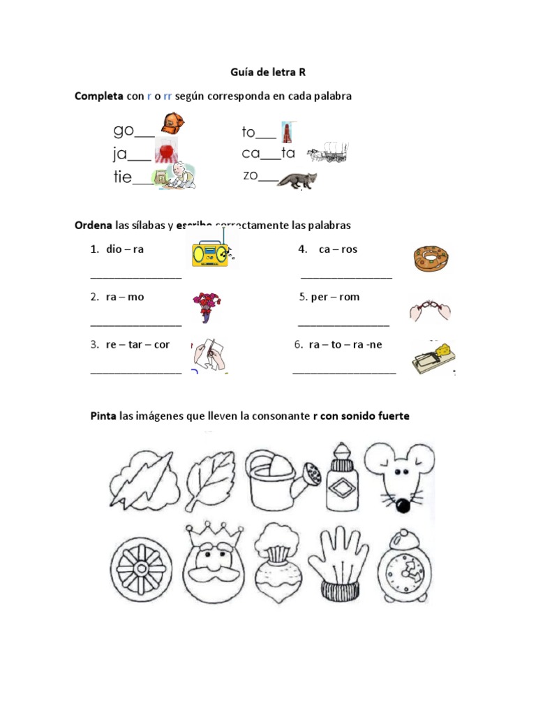 Guia Letra R | PDF
