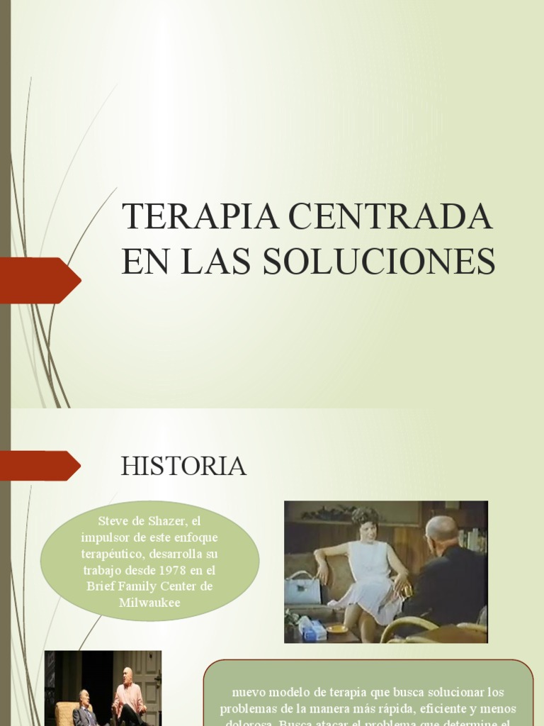 Terapia Centrada en Las Soluciones | PDF | Comportamiento | Sicología