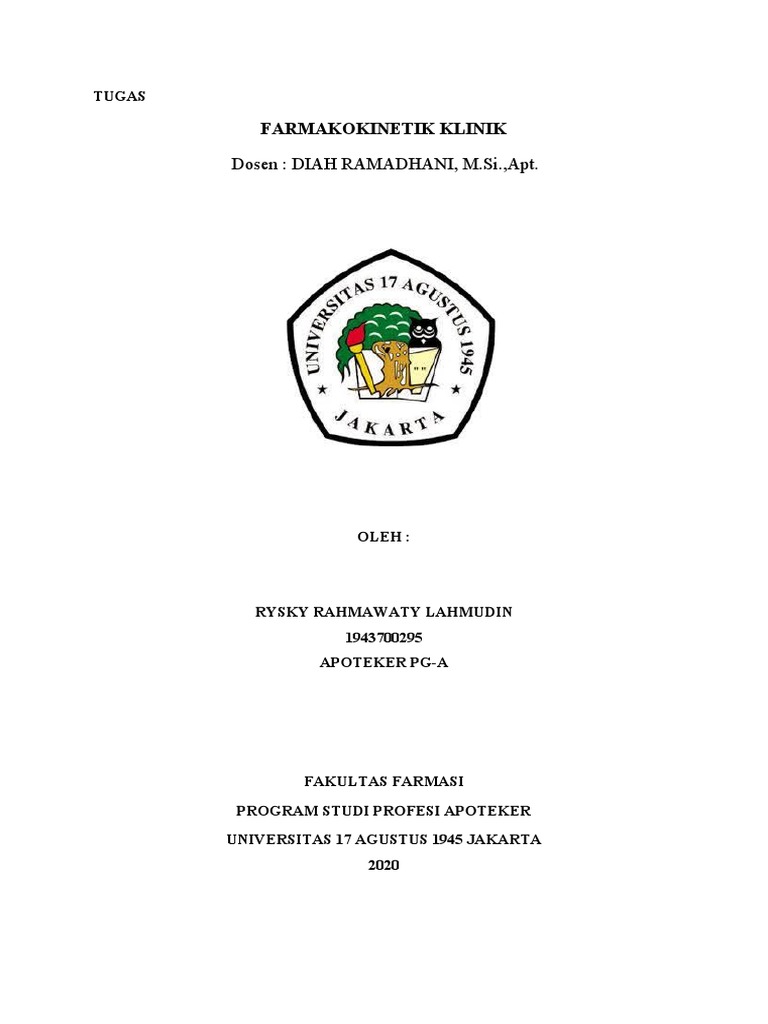 Tugas 7 Infusi Intravena Dan Dosis Berganda | PDF