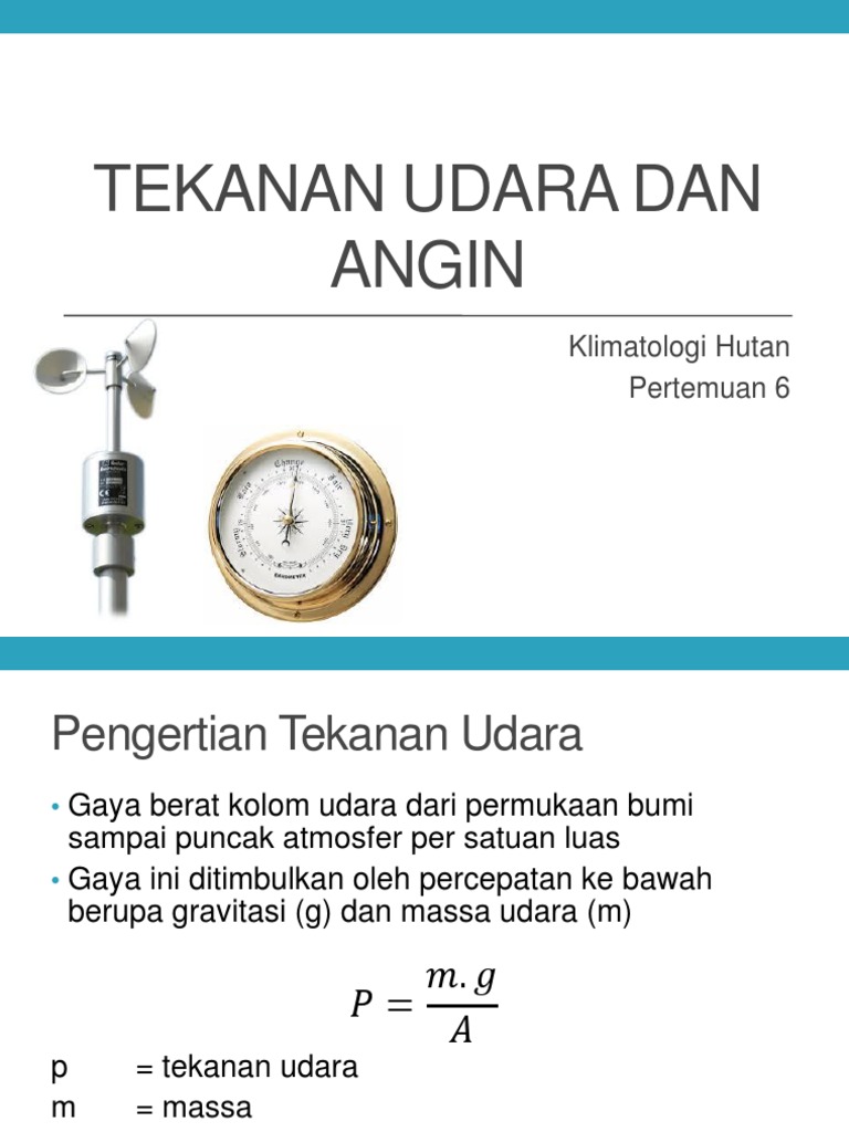 Pengaruh Tekanan Udara terhadap Angin | PDF