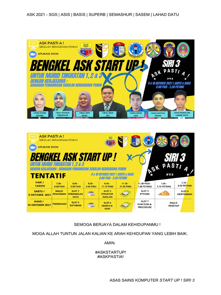 Modul Ask Start Up ! Siri 3 | PDF