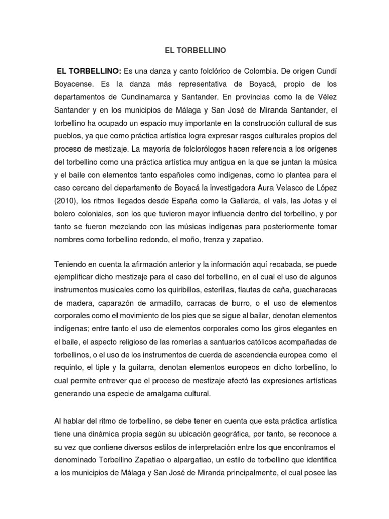 El Torbellino | PDF | Bailes | Ritmo