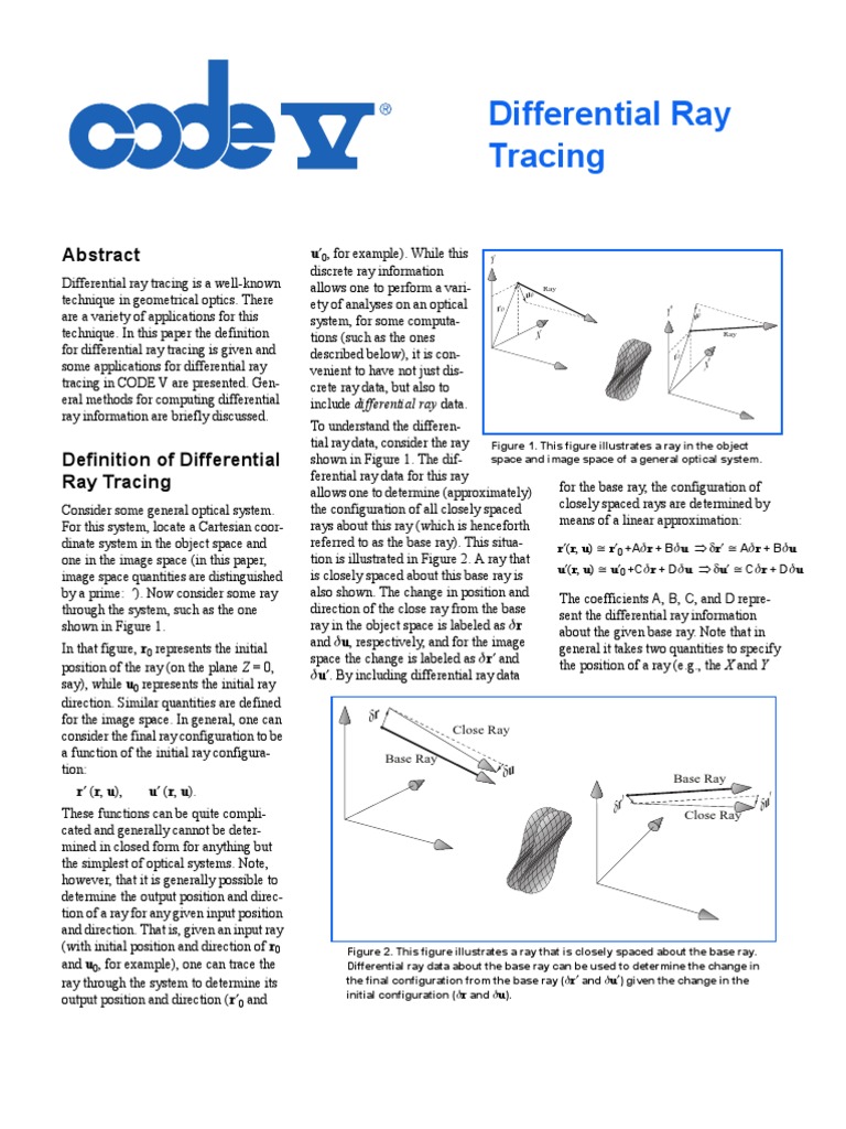 Differential Ray Tracing | PDF | Optics | Electrodynamics