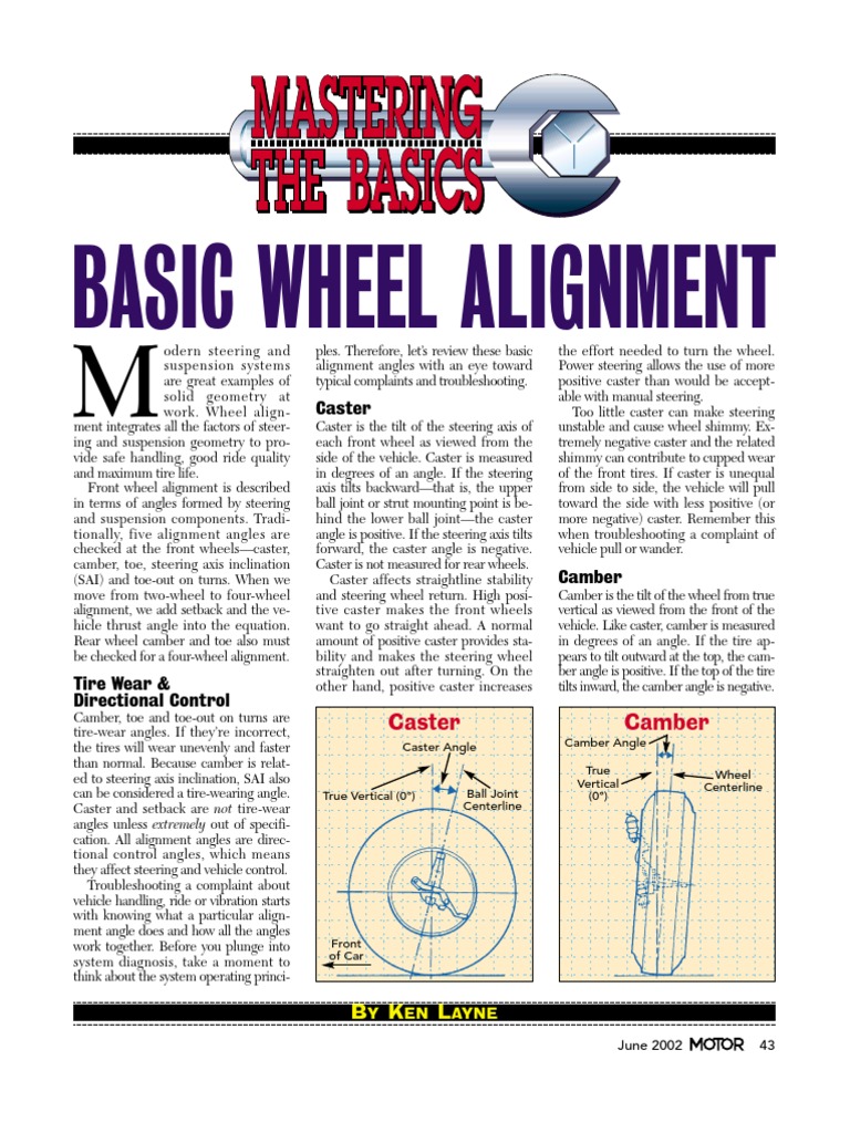 Wheel Alignment Explained Animation: Camber, Caster Toe Toe, 56% OFF