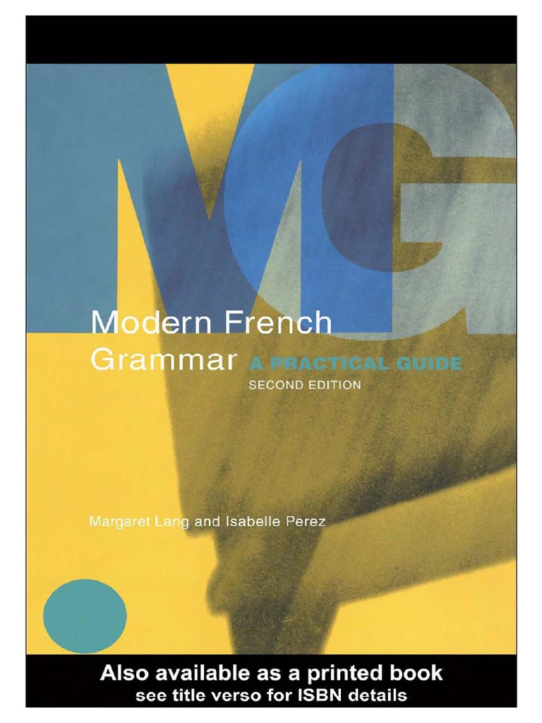 Modern French Grammar A Practical Guide | PDF