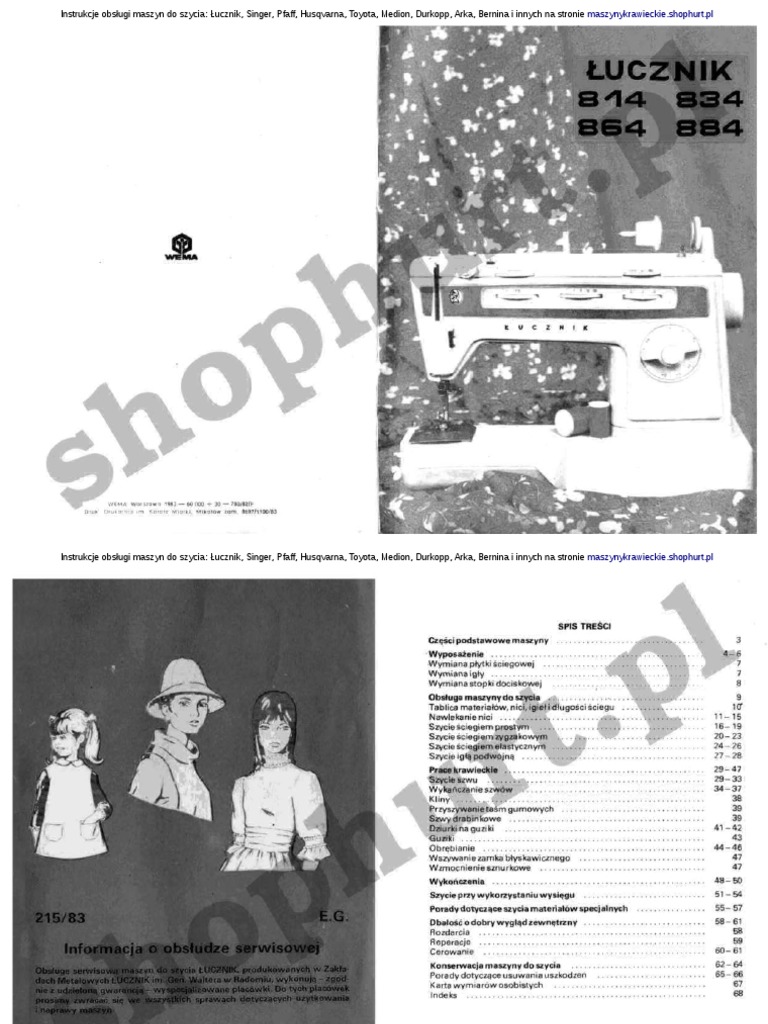Lucznik 884 Sewing Machine | PDF