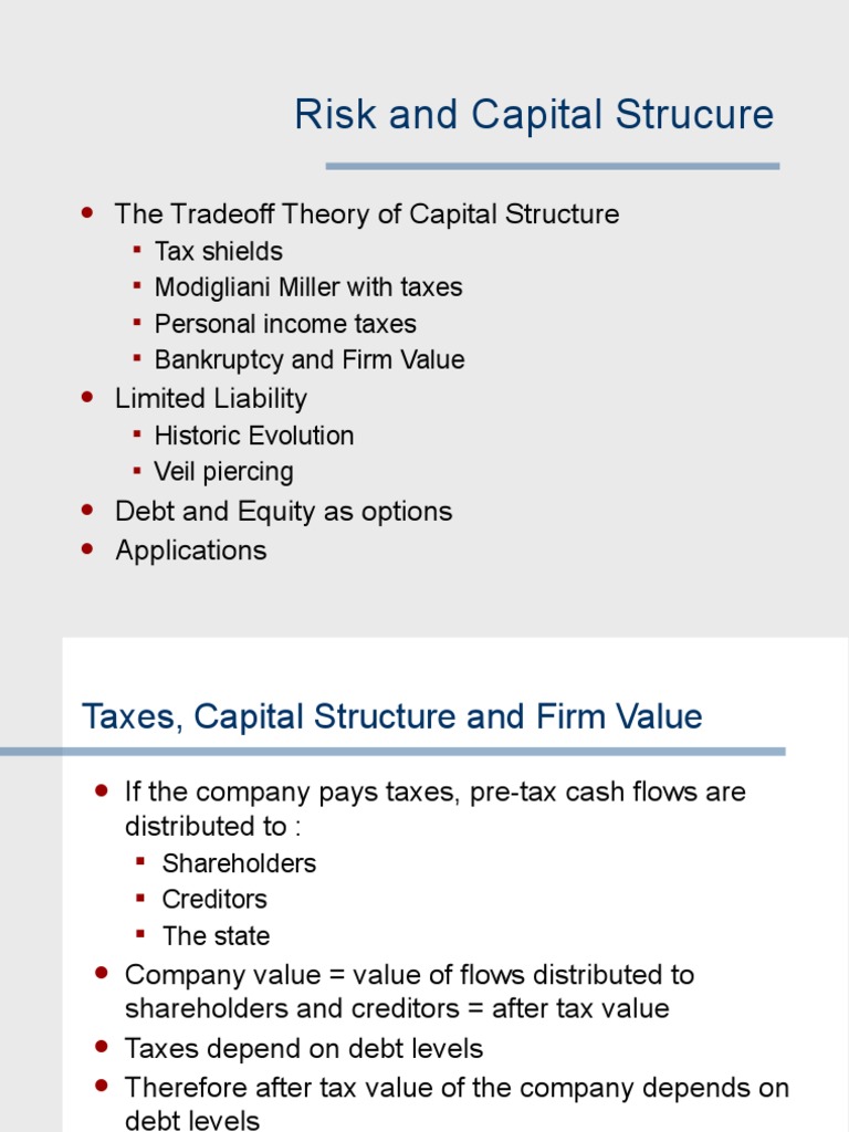 04 ACF Risk and Capital Structure | PDF | Cost Of Capital | Equity ...