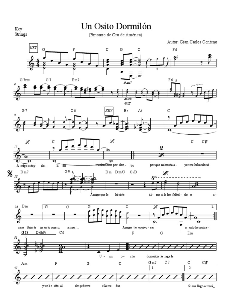 Un Osito Dormilón/gian Carlos Centeno | PDF