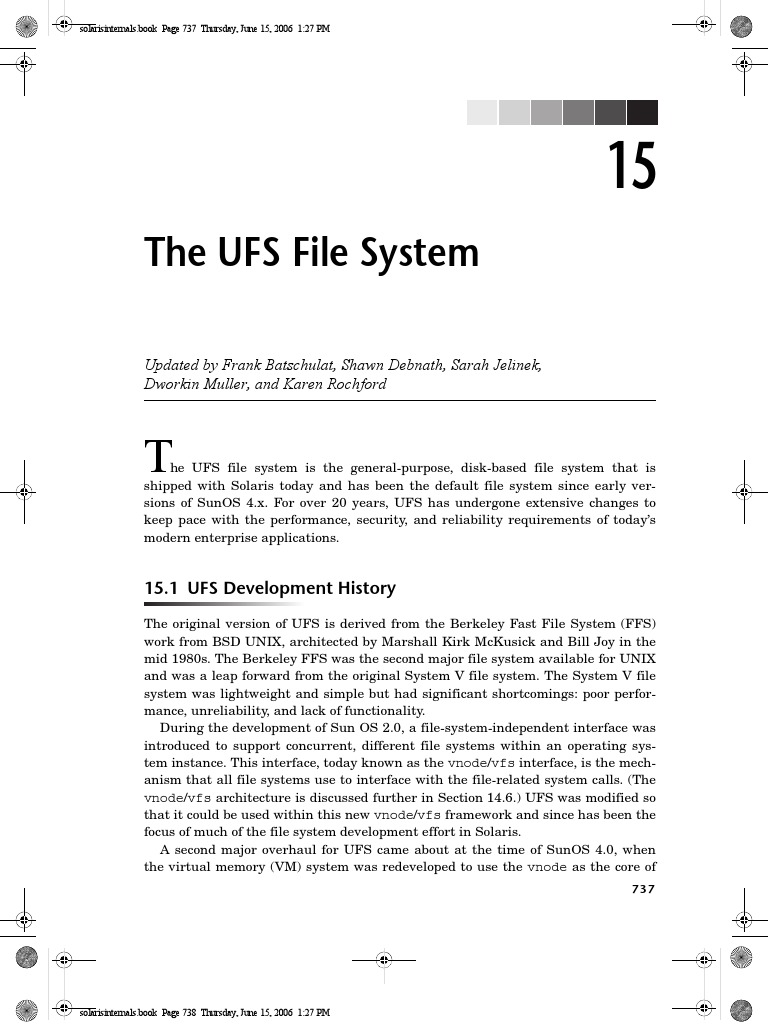 UFS System | PDF | File System | Booting