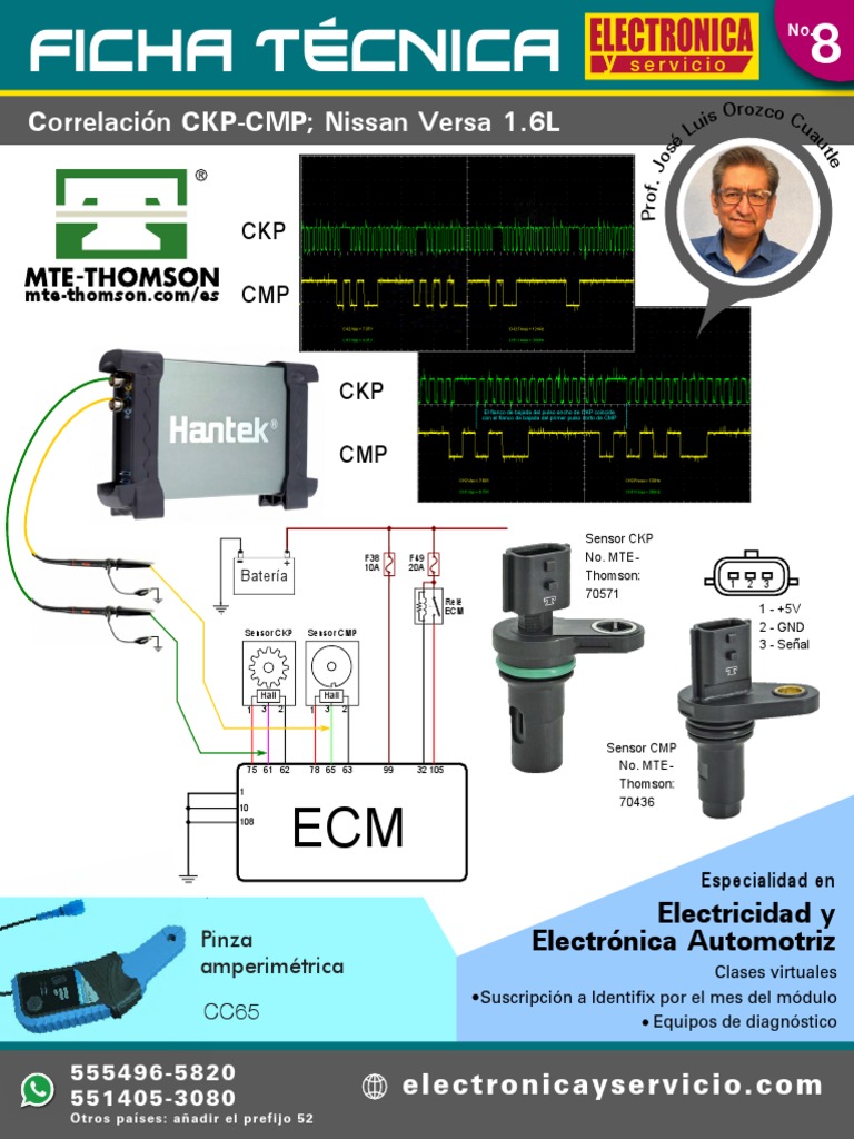 EySer08 Correlación CKP-CMP Nissan Versa 1.6L - LUFFI | PDF