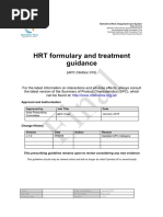 Wiltshire HRT Guidance 2014 | PDF | Hormone Replacement Therapy | Menopause