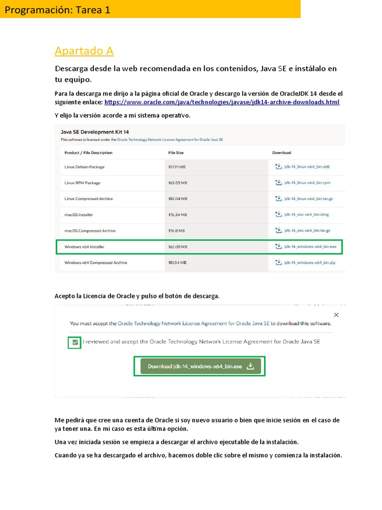 Instalación Java y NetBeans paso a paso | PDF | Java (lenguaje de ...