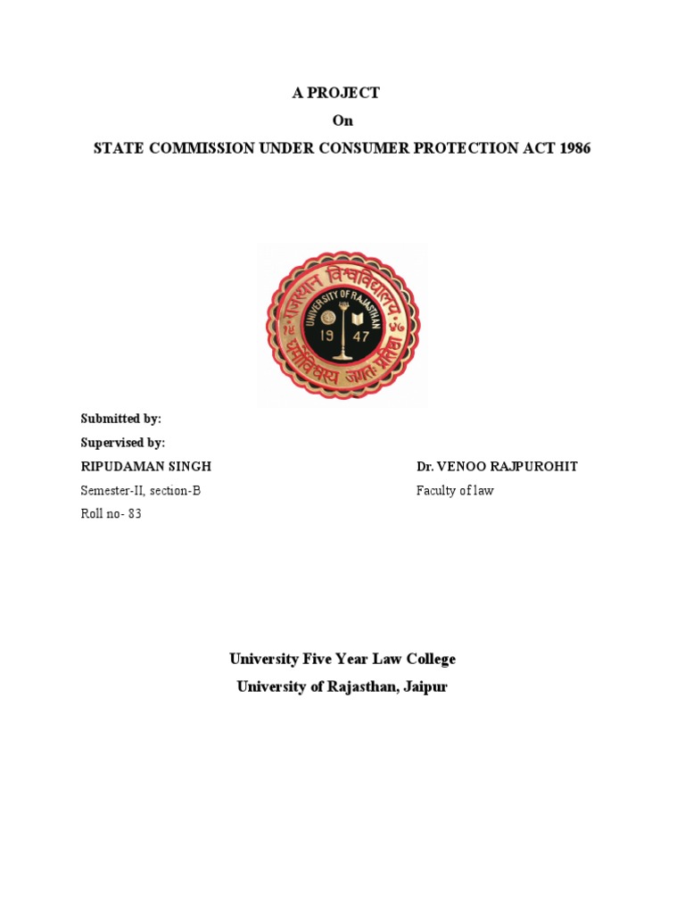 State Commission in Consumer Protection | PDF | Social Science | Self ...
