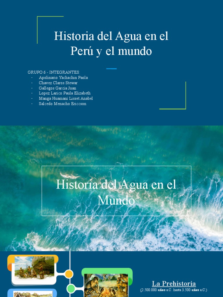 Historia Del Agua | PDF | Agua | Perú
