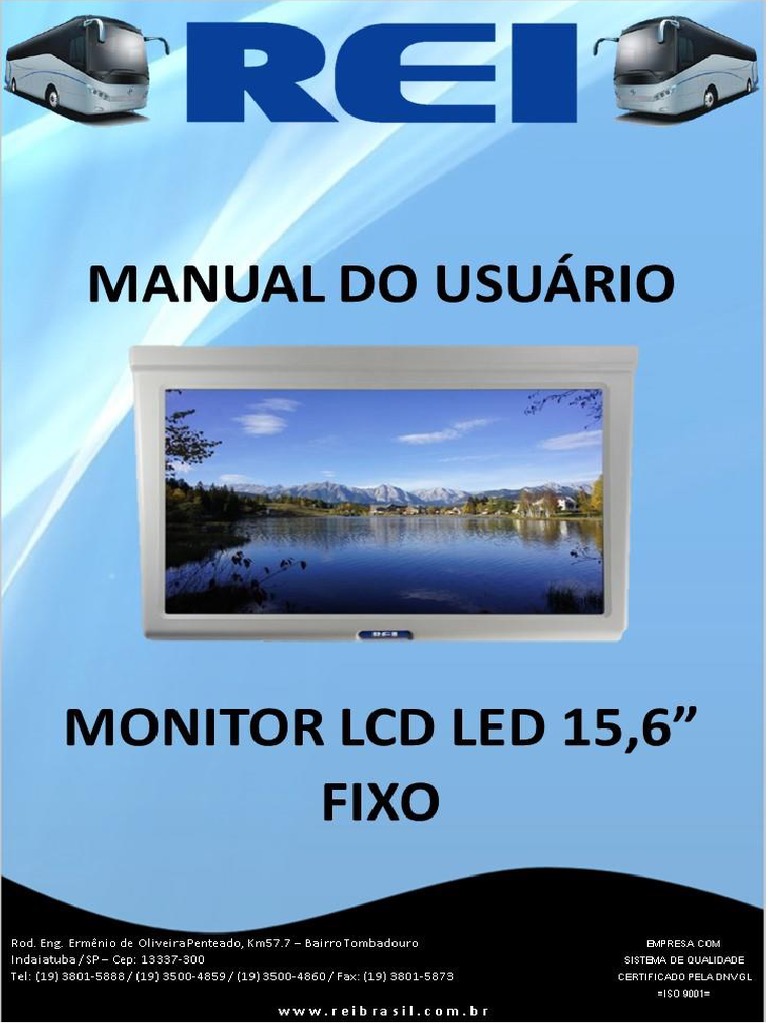 Especificações do Monitor AOC E2050S | PDF | Vídeo | Visor de cristal ...