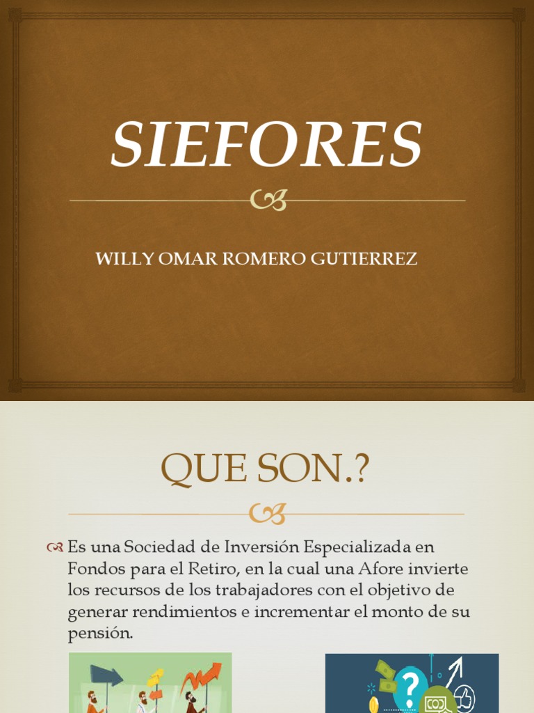 Qué son las SIEFORES y su función | PDF | Economias | Servicios financieros