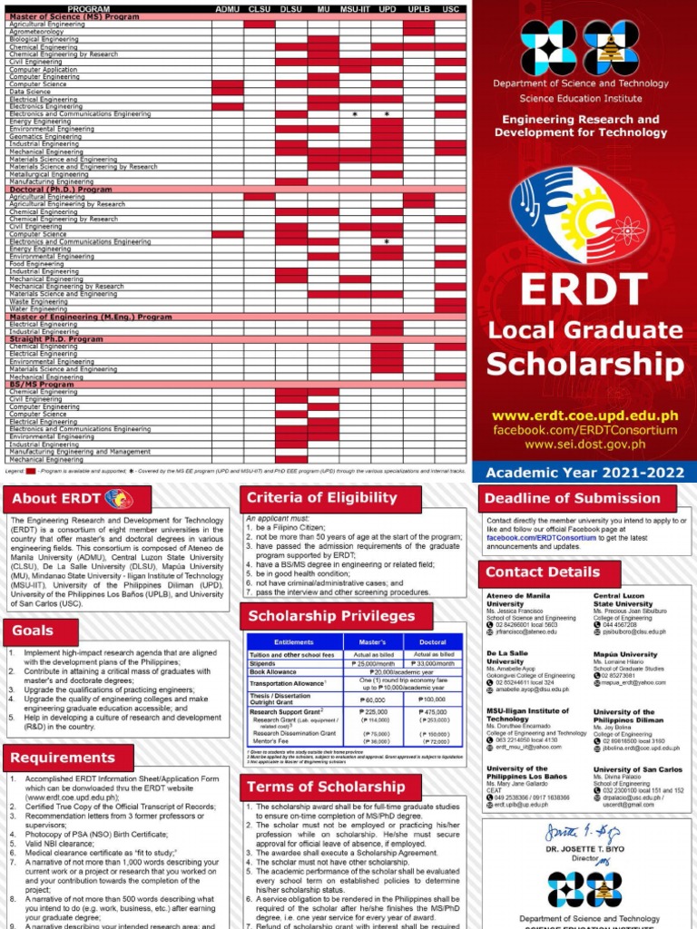 ERDT Brochure AY 2021-2022 | PDF