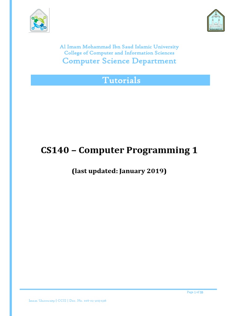 Tutorials Cs140 Computer Programming 1 Pdf Parameter Computer Programming Method 8544