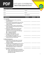 Master Guide Record Book | PDF | Seventh Day Adventist Church | Adventism