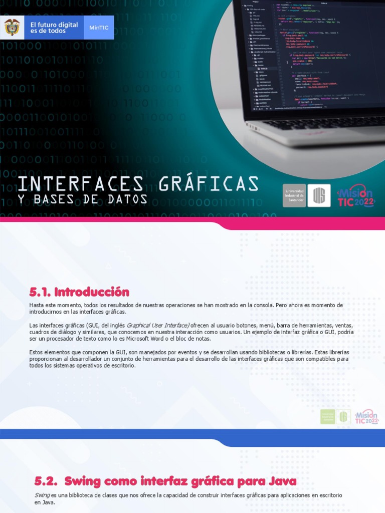 Interfaces Gráficas y Bases de Datos | PDF | Interfaces gráficas de ...